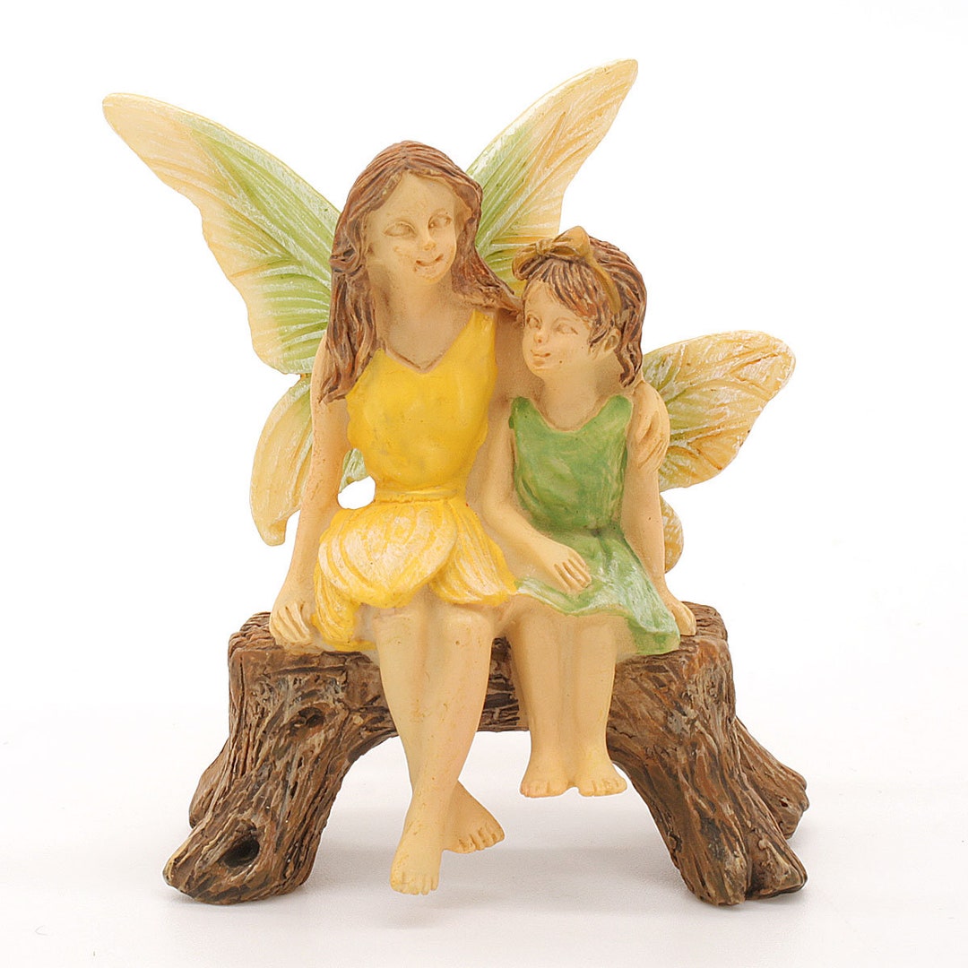 Summer Time Resting Fairies, Fairy Sisters, Best Friends, Miniature ...