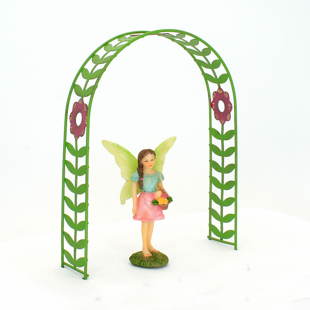 Green Garden Arch, Fairy Garden Arch, Miniature Fairy Garden Arbour ...