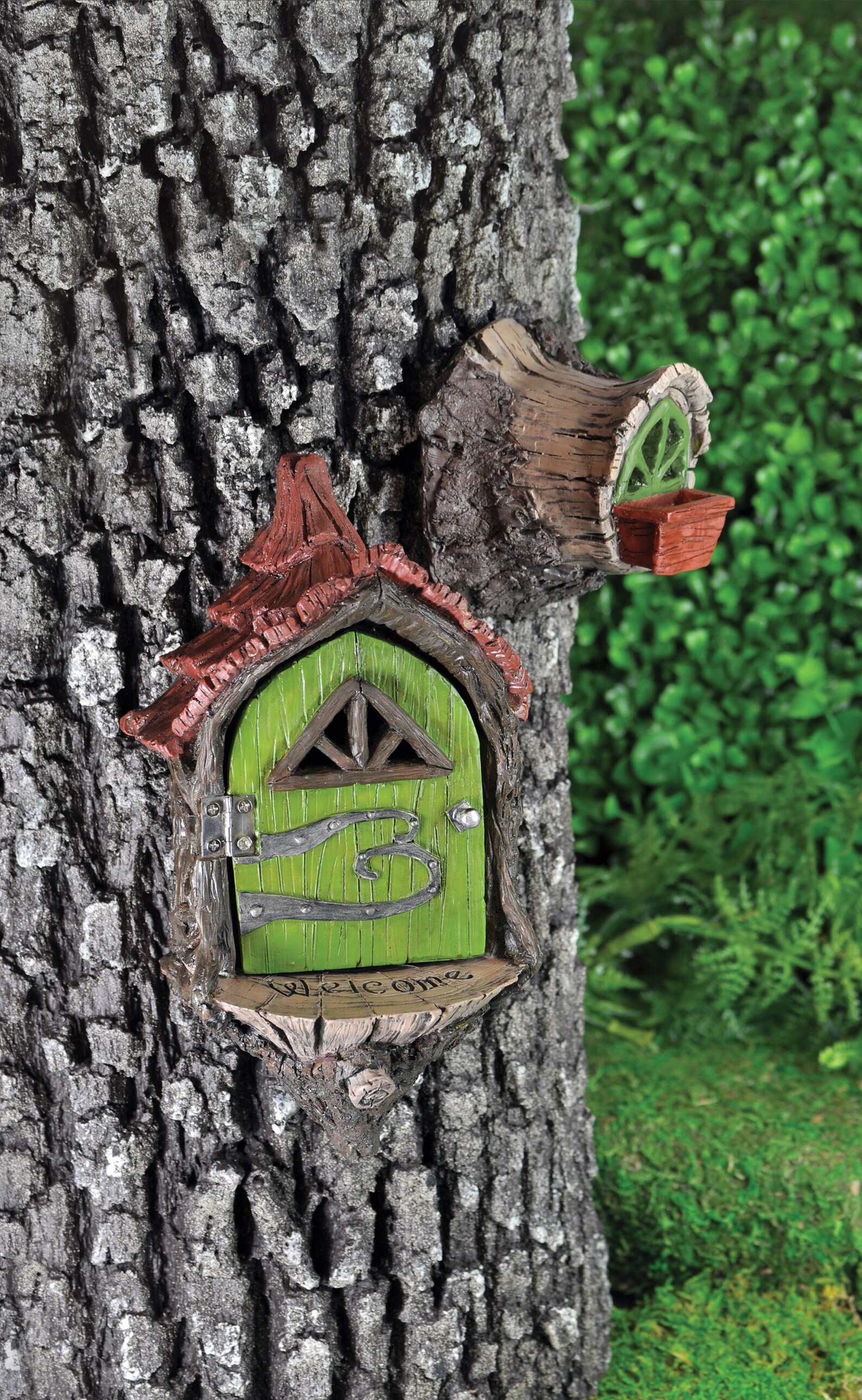Tree Mounted Fairy Door and Window Set, Opening Fairy Door, Magical ...