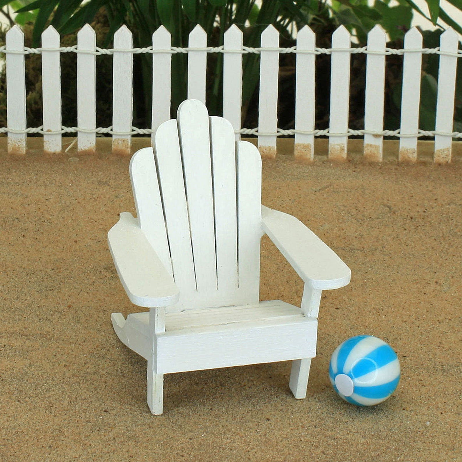 Adirondack Garden Chair, Miniature Adirondack Beach Chair, Fairy Garden ...