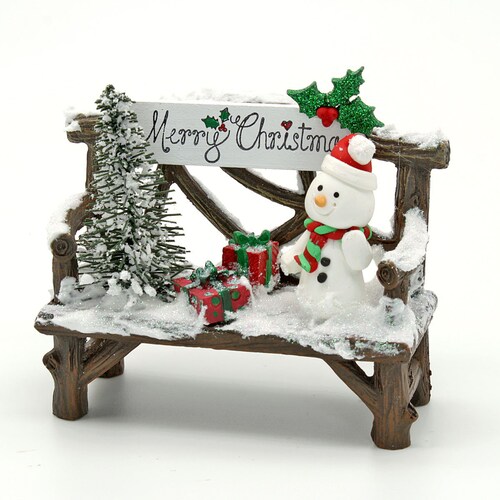 Miniature Christmas Tree Tiny Santa Vintage Style Fairy - Etsy