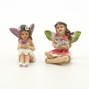 Micro Mini Sitting Fairies, Tiny Sitting Fairy, the Fairy Garden, UK ...