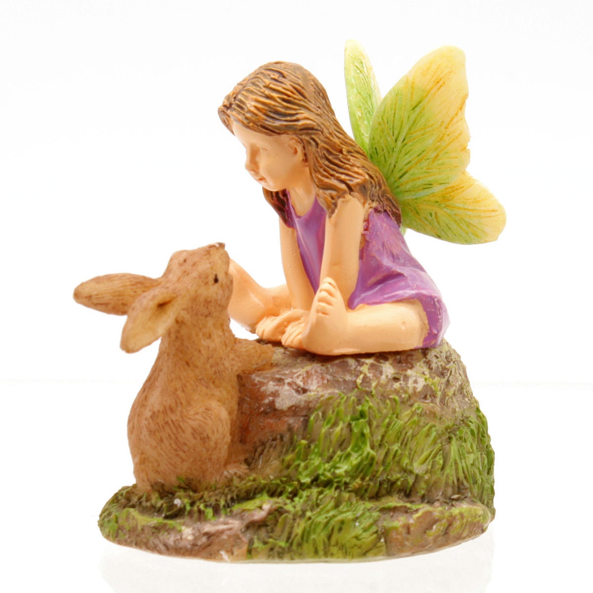 Chatting With Mr Bunny, Fairy and Bunny, Fairy and Rabbit, Fairy Garden ...