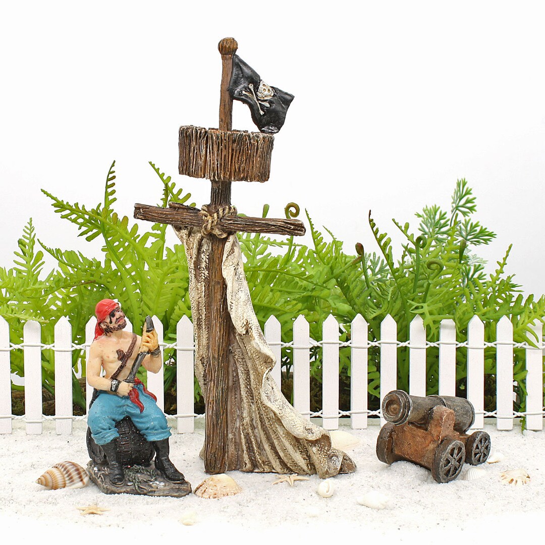 Pirate Ships Cannon and Crows Nest, Miniature Cannon and Ship's Crows ...