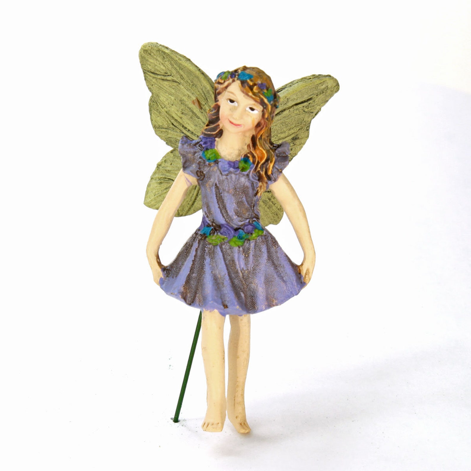 Little Fairy Violet, Standing Fairy, Miniature Fairy Figure, Fairy ...