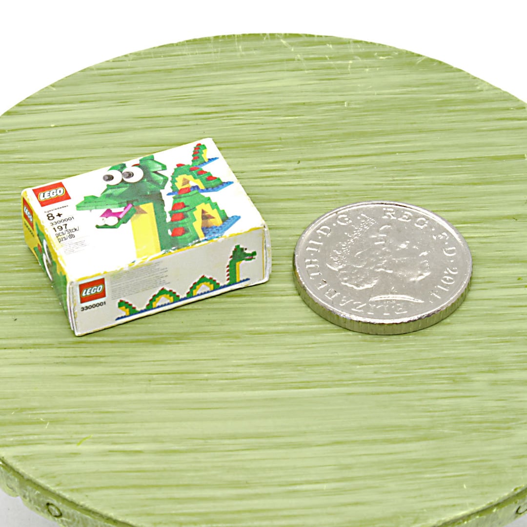 Mini Lego Box, Doll House Lego Box, 1/12th Scale Lego Box, No Actual ...