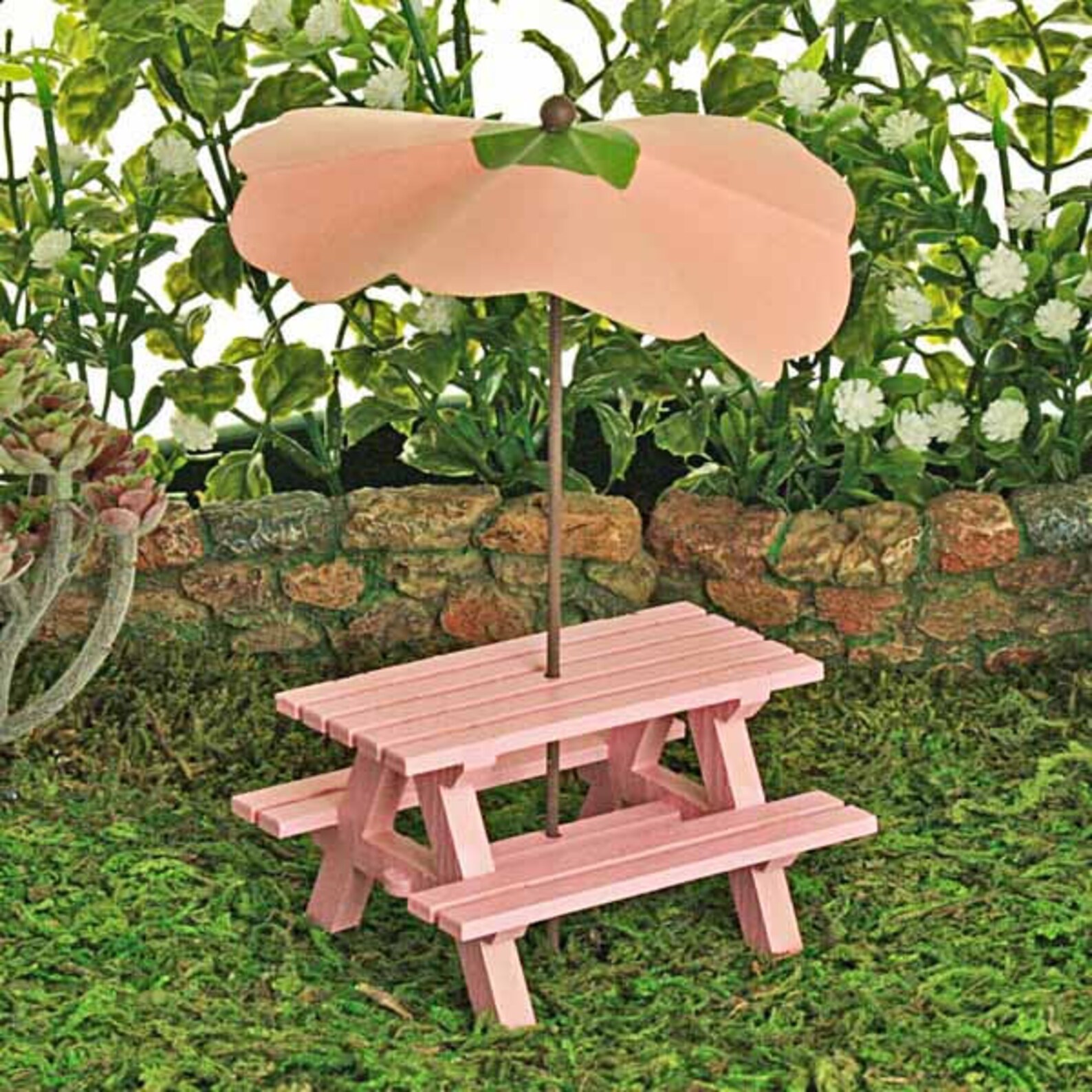 Pink Picnic Bench Collection - Pink Sun Umbrella - Glow in the Dark ...
