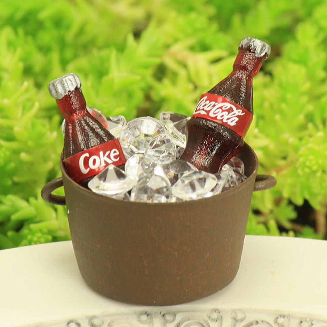 Ice Bucket, Ice Cubes and Coke Bottles, Fairy Picnic, Fairy Food, Fairy ...