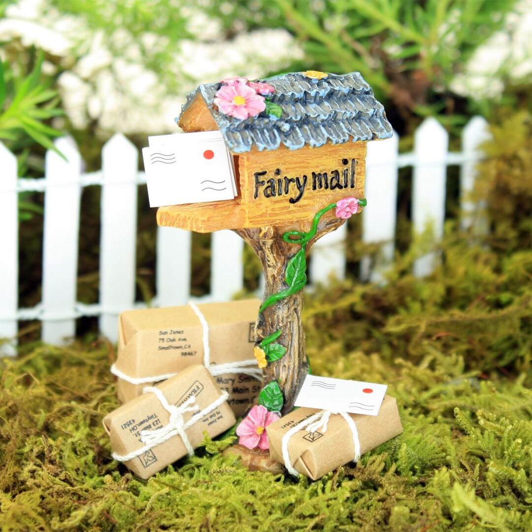 Fairy Mail Box, Fairy Mail and Packages, Fairy Letters, Miniature Fairy ...