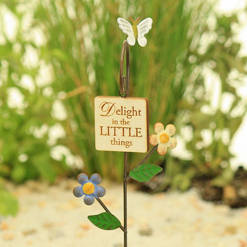 Delight in the Little Things Hanging Sign& Decorative Hook | Etsy