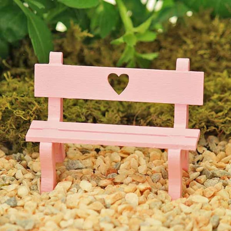 Wooden Garden Bench Fairy Bench Fairy Garden Accessory - Etsy