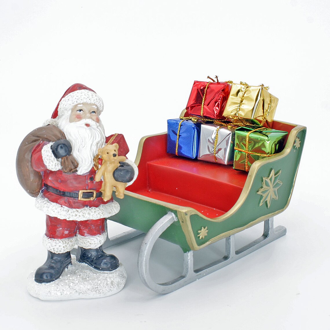 Santa and Sleigh Standing Santa Figue Father Christmas - Etsy