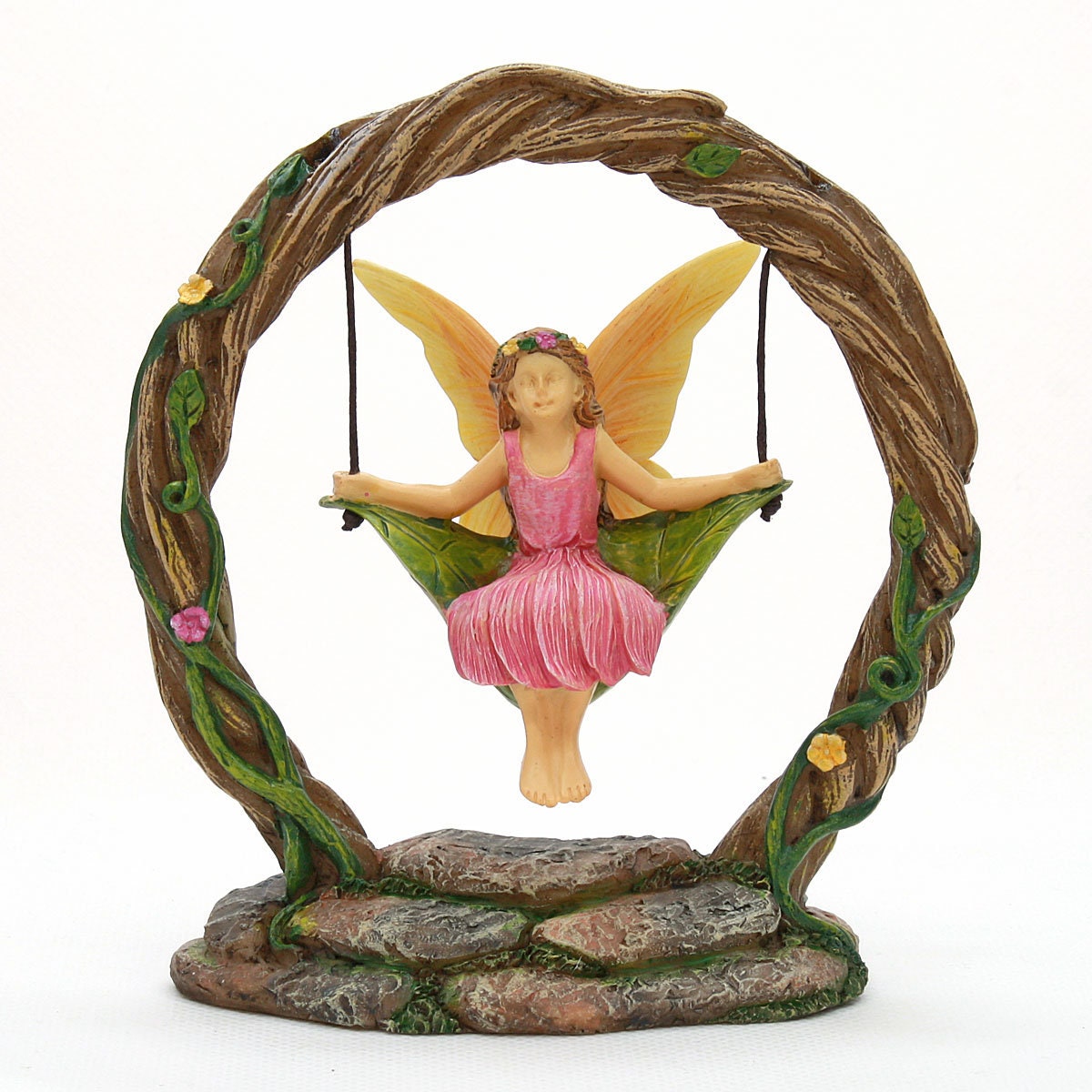 Fairy Queen and Swing Fairy Swing Miniature Fairy and Swing | Etsy