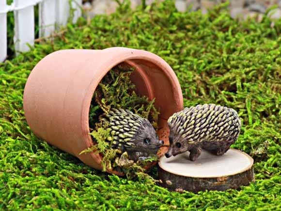 Hedgehog Friends Miniature Terracotta Plant Pot With Pair of - Etsy UK