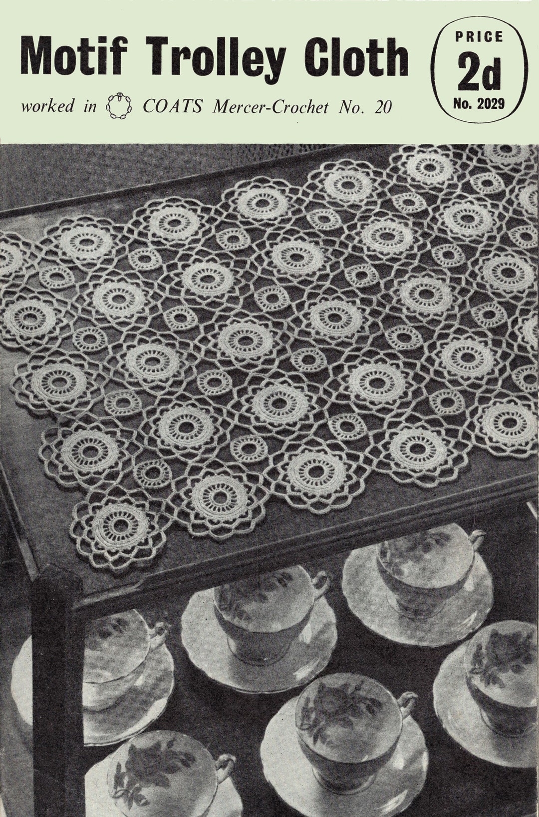 Motif Trolley Cloth, Crochet Pattern, PDF Instant Download. - Etsy