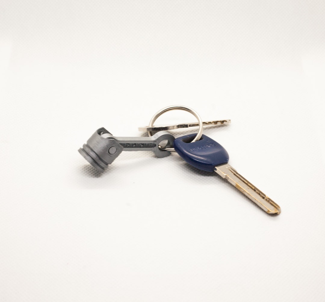 3D Printed Piston Keychain, Keyring, Car Engine, Party Giveaway ...