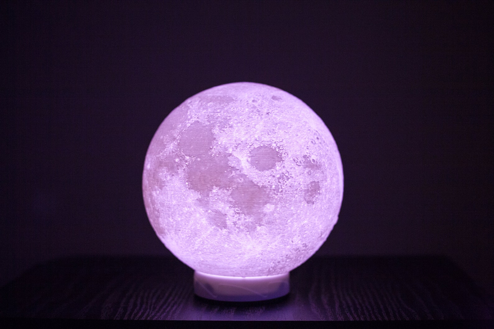 Moon Night Lamp, 3D Printed Lamp, Modern Desk Lamp, Astrology, Solar ...