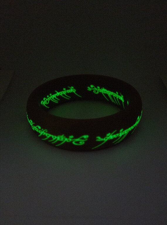 Lord Of The Rings Inspired One Ring with Glow in dark letters | Etsy
