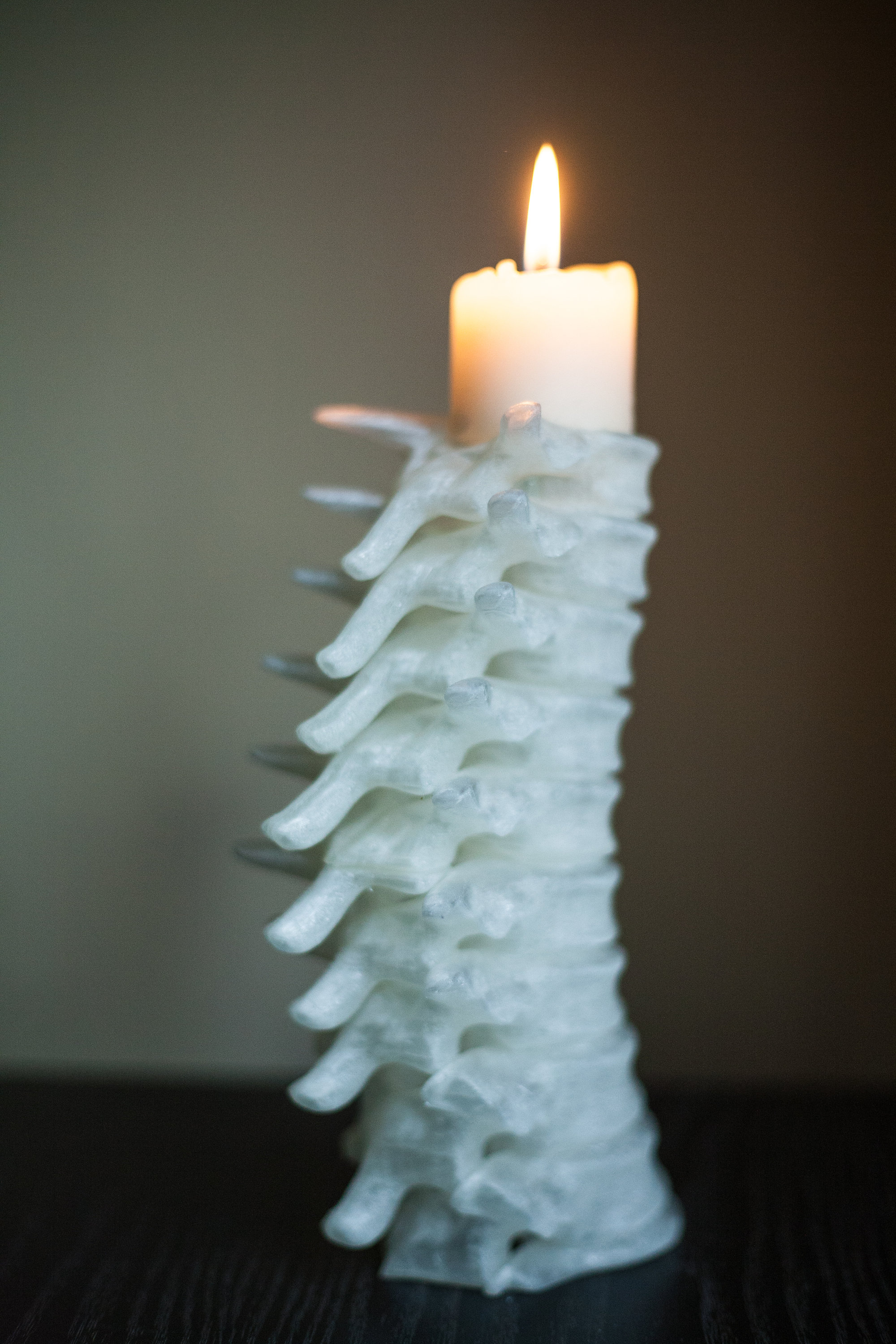 3d Printed spine candle holder halloween decor halloween | Etsy