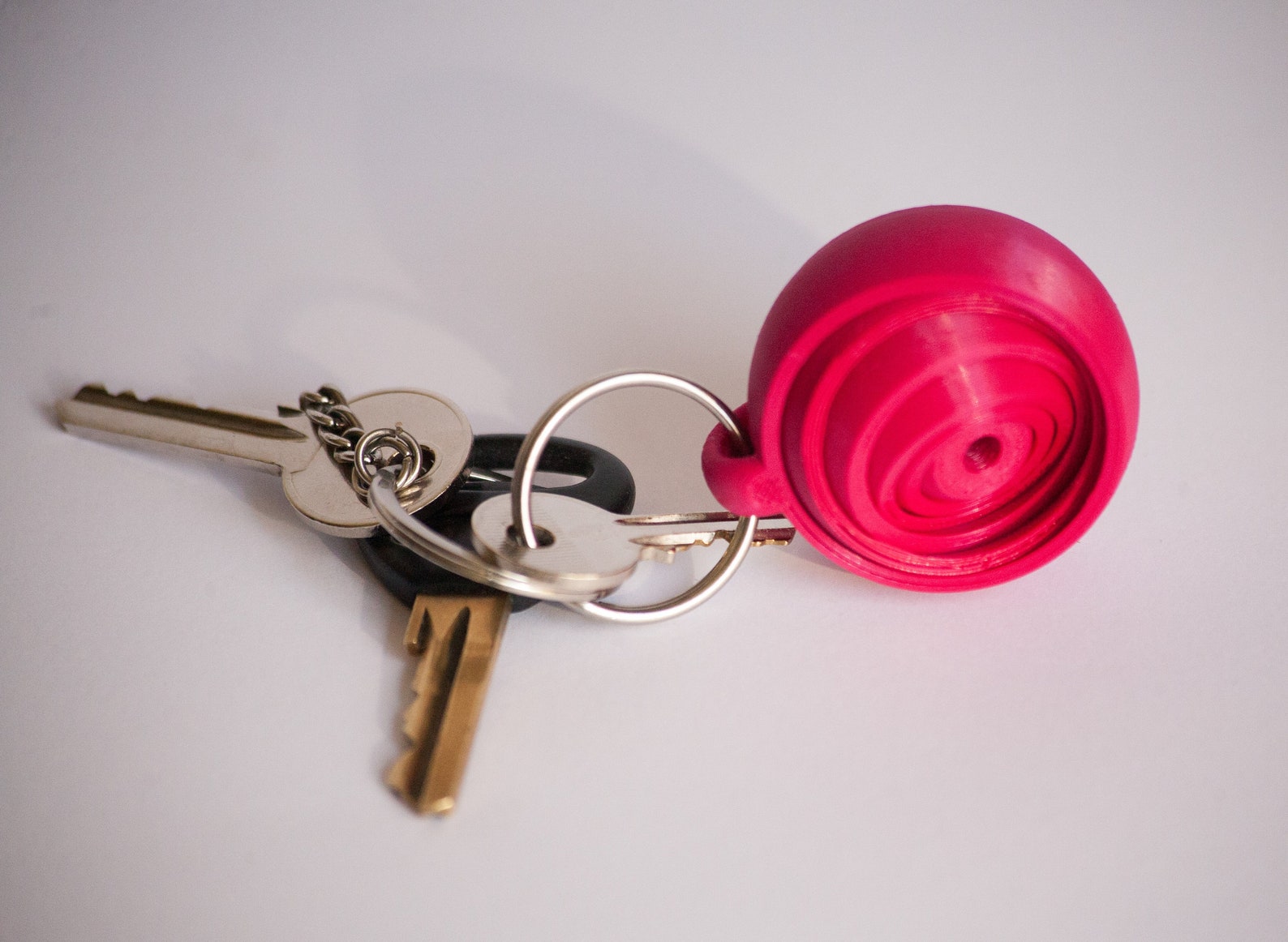 3D Printed Gyro Keychain With 6 Rings - Etsy