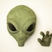 Cute Alien Head Decor Art, Alien Wall Decor, Sci Fi Fantasy Art 3d ...