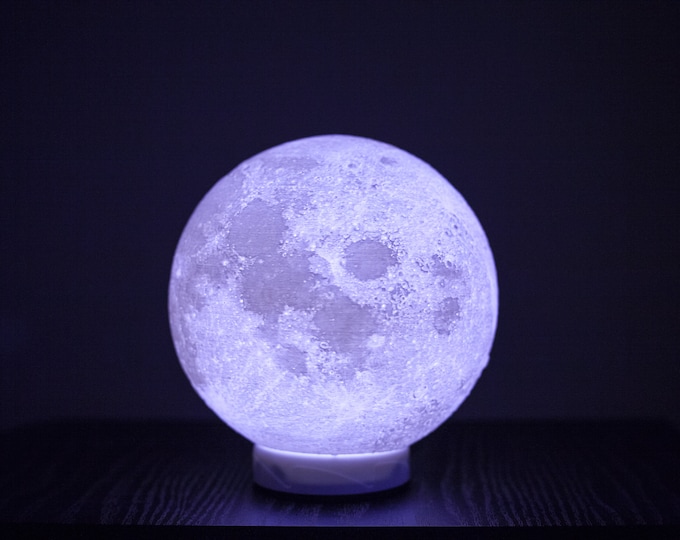 Jupiter Planet Night Lamp, 3D Printed Lamp, Modern Desk Lamp, Astrology ...