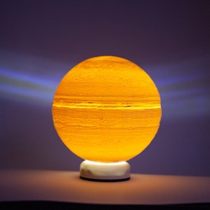 Jupiter Planet Night Lamp, 3D Printed Lamp, Modern Desk Lamp, Astrology ...