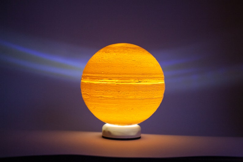Jupiter Planet Night Lamp 3D Printed Lamp Modern Desk Lamp | Etsy