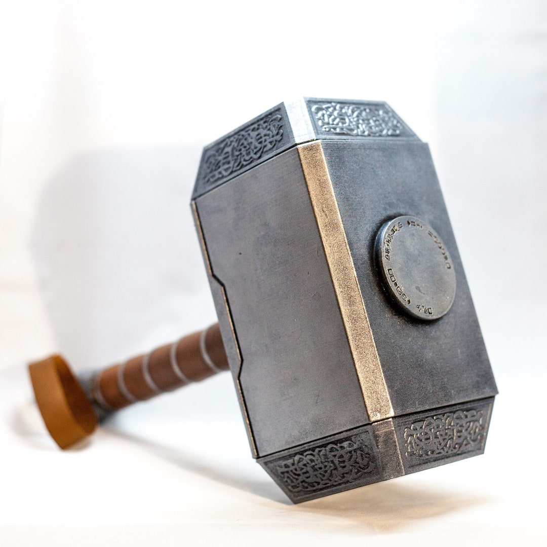 Mjolnir Thors Hammer Life Size Thors Hammer Avengers Marvel 3D Printed ...