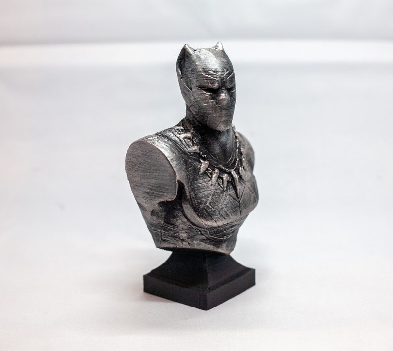 Black Panther Inspired Bust Handpainted 3d Printed - Etsy