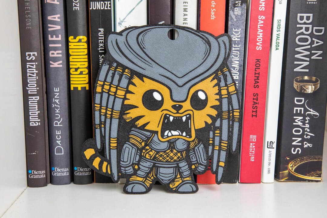 Cartoon, Chibi Style Cute Cat Predator Silhouette Kawaii Charm, Pendant ...