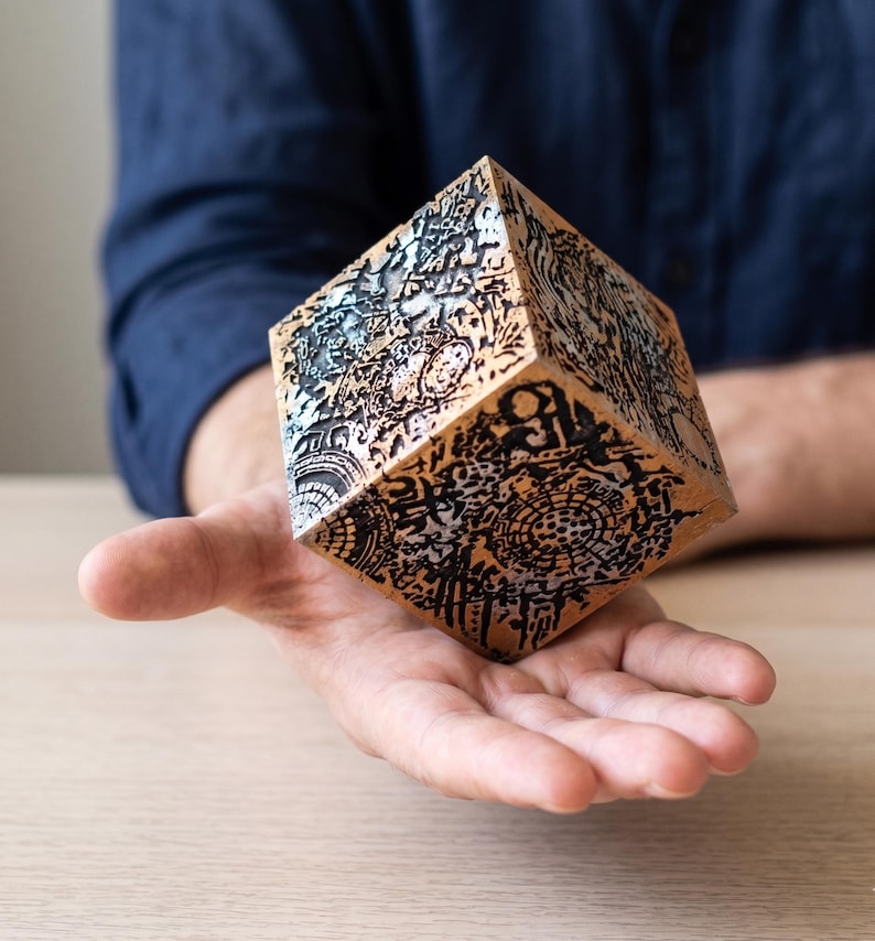 Hand Painted All Spark Cube Replica - Transformers Inspired 3D Printed ...