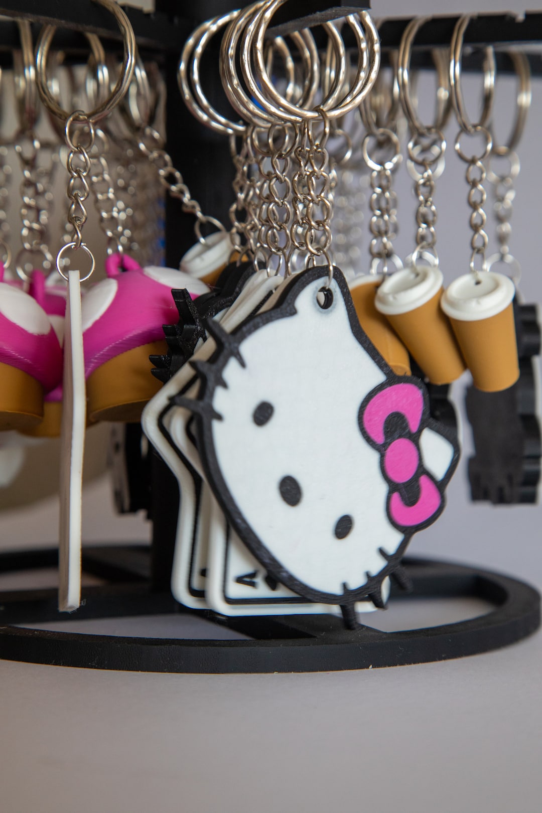 Adorable Hello Kitty Keyring or Backpack Charm: Fun & Colorful Gift ...