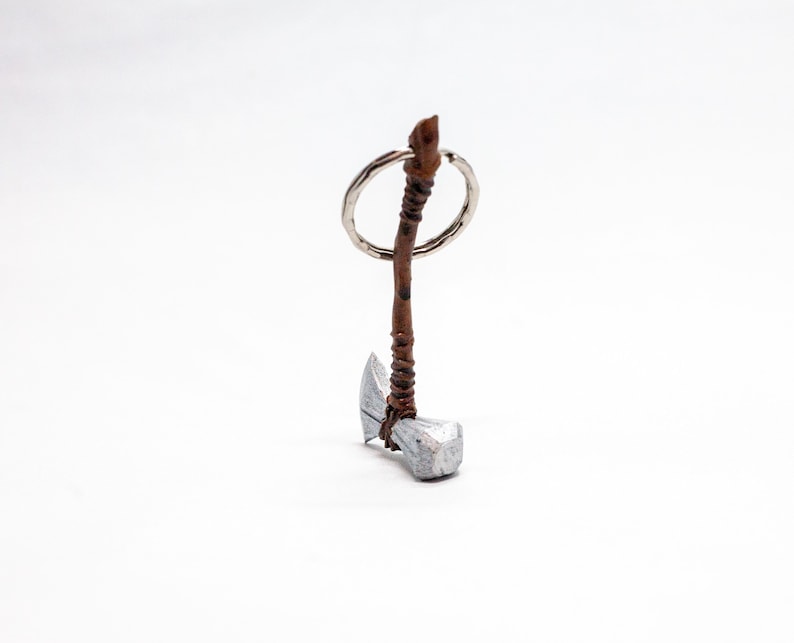 Thor Stormbreaker Keychain 3D Printed Hand Painted Thors Axe Avengers ...