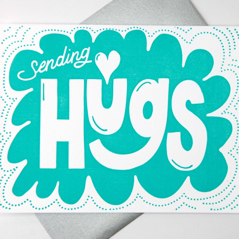 Paper Hug Card - Etsy