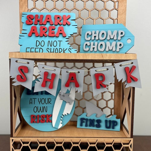 Shark Tiered Tray Home Decor - Etsy