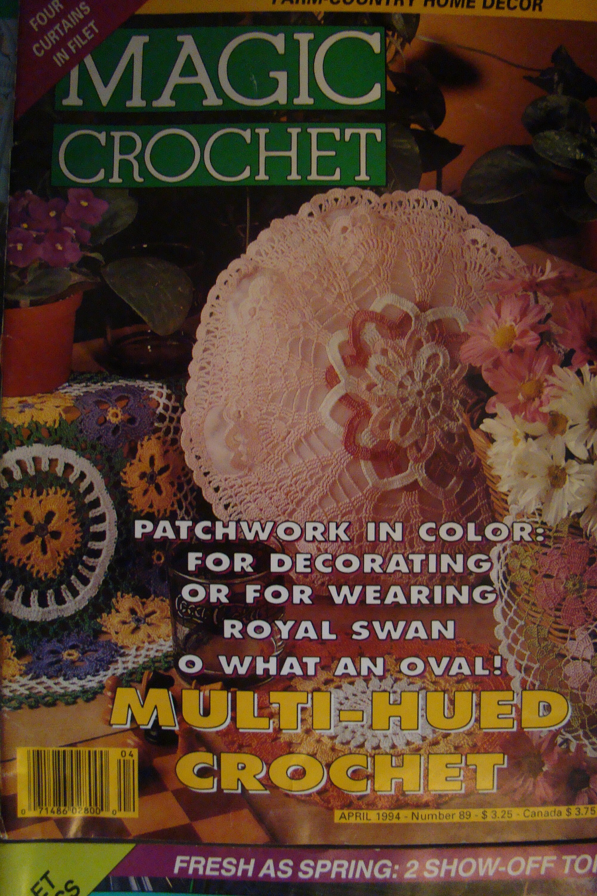4 Crochet Instruction Magazines Victorian and Modern Style Crochet ...