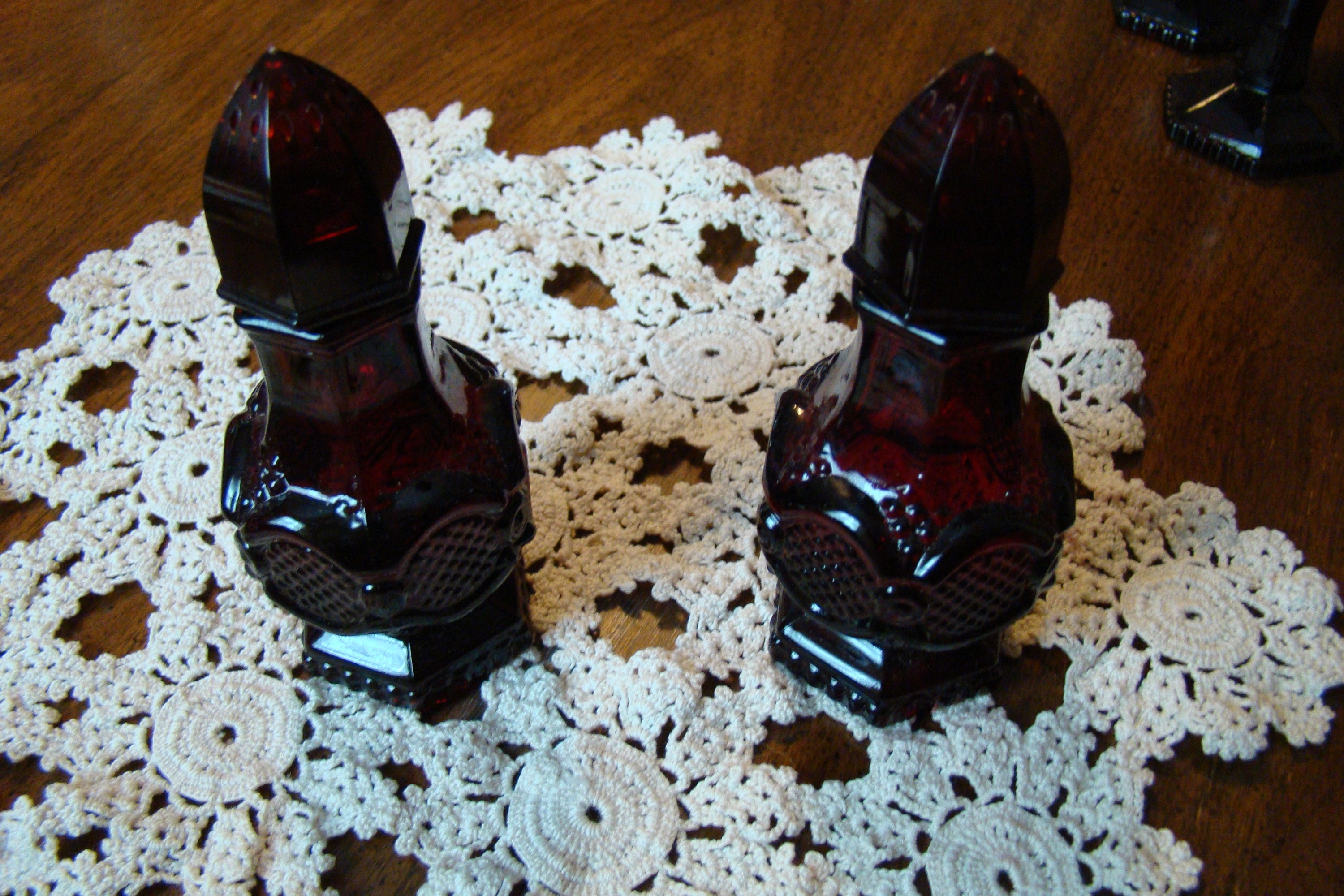 Vintage Avon Ruby Red Cape Cod Set 1970s 8 Piece - Etsy