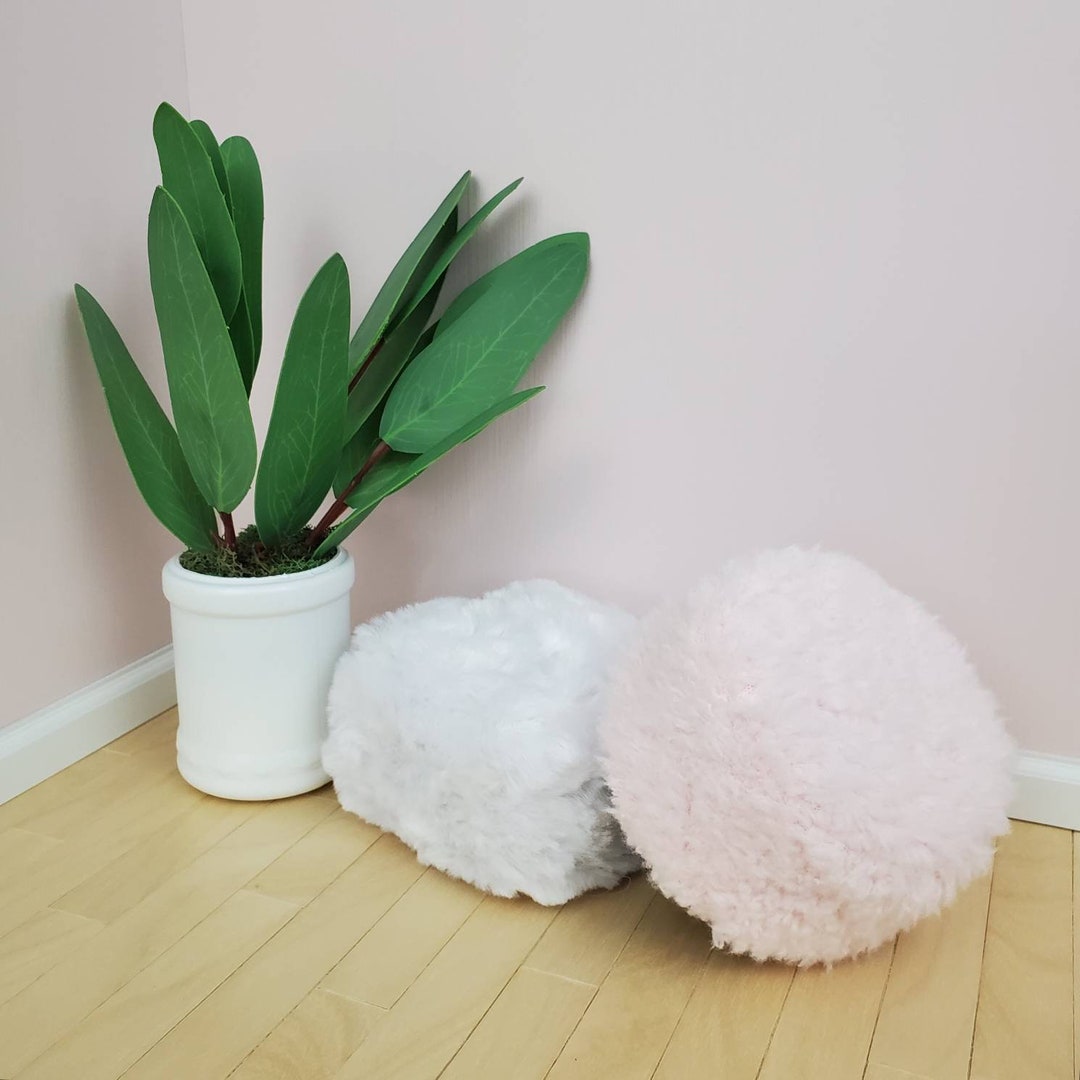 Fluffy Poof Ottoman for 1:6 Scale Doll - Various Colors - Etsy