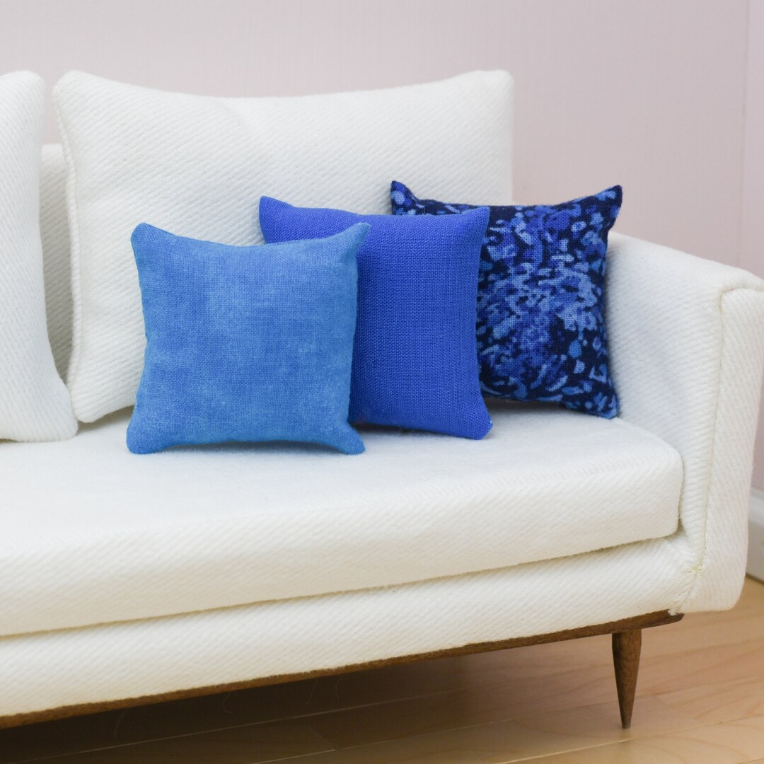 Blues Collection | Handmade Doll Throw Pillows | 1:6 or 1/12 Scale - Etsy