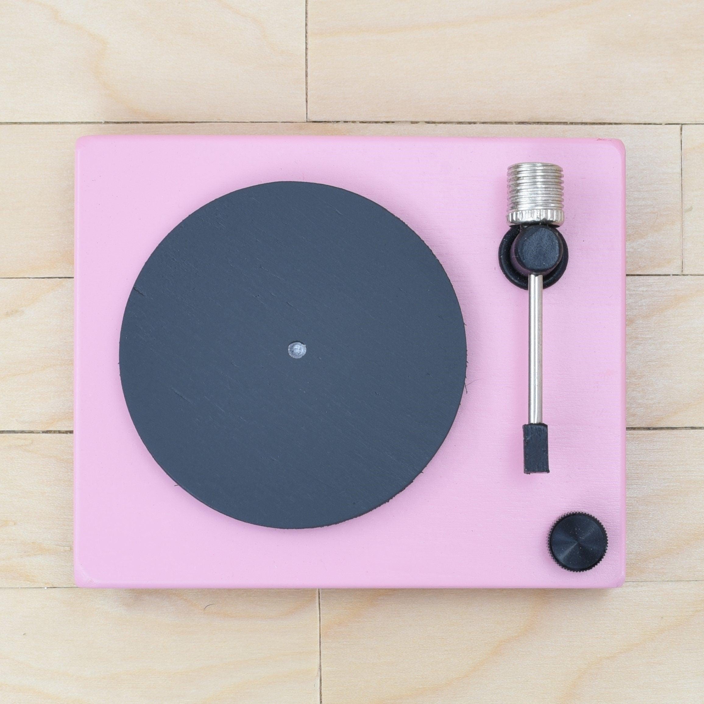 Pink Record Player for 1:6 Scale Doll |solid Wood | Multiple Colors - Etsy