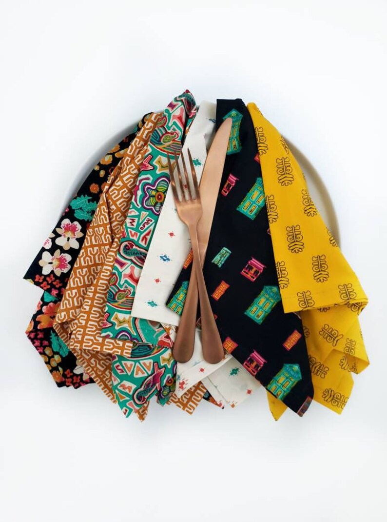 Boho Cloth Napkins Mix and Match Dinner Napkins - Etsy