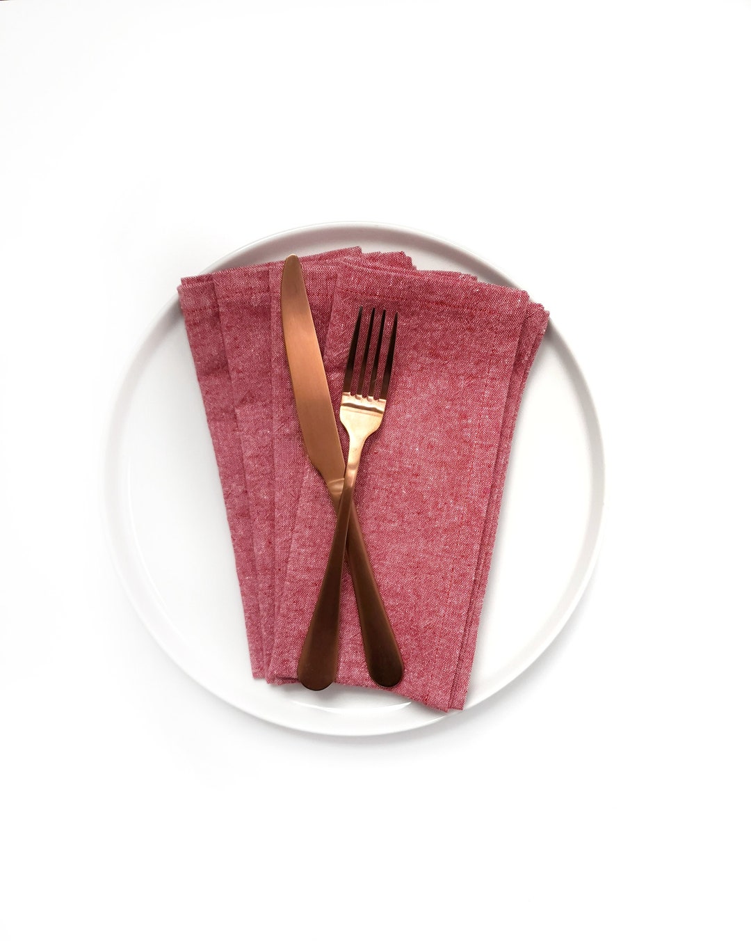 Red Linen Napkins - Etsy