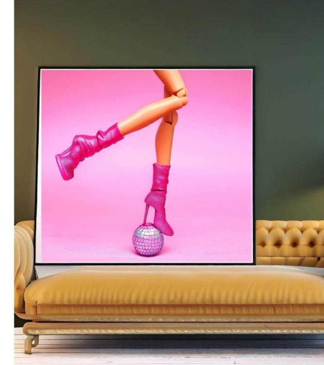 Barbie Disco Ball Print Barbie Retro Poster Pink Preppy Pink Prints ...