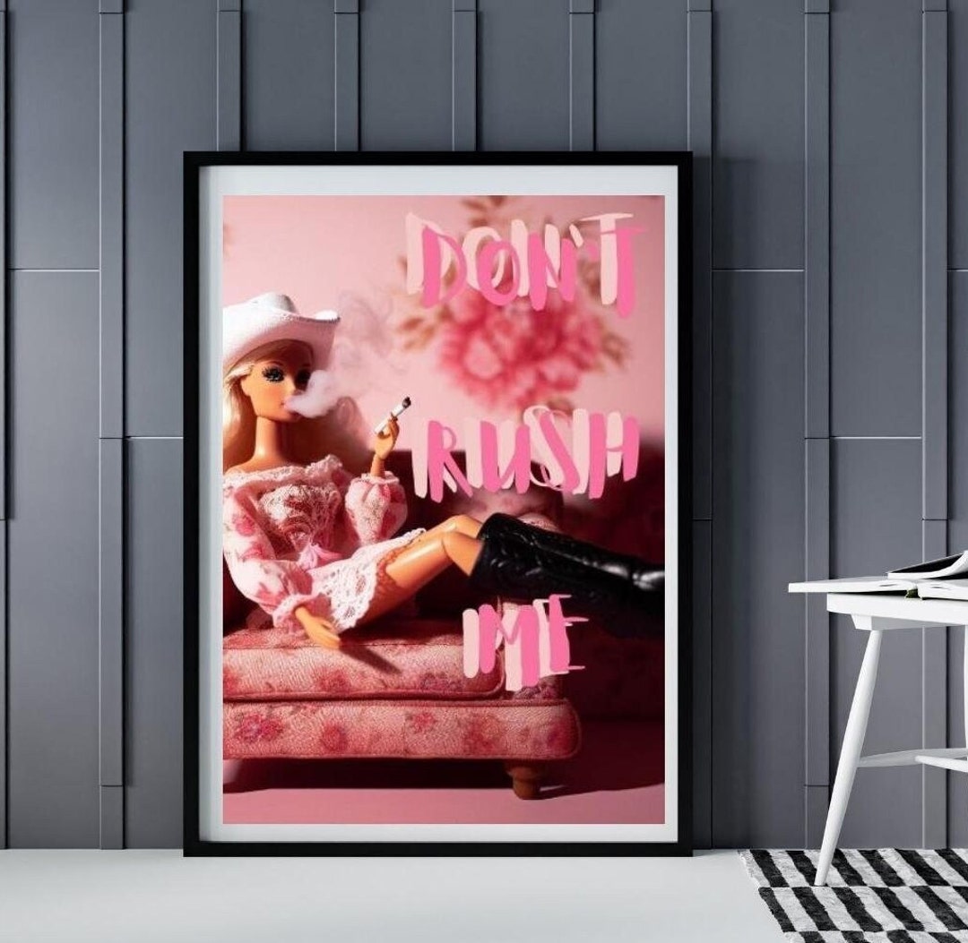 Vintage Retro Barbie Wall Art, Barbie Retro Art Print, Y2K Aesthetic ...