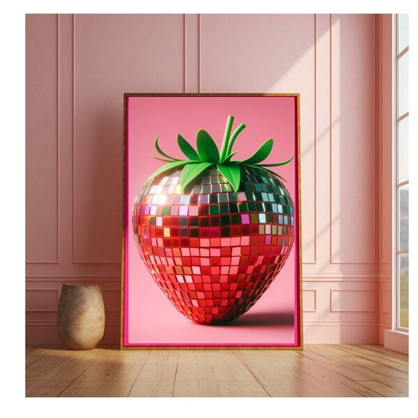 Disco Ball Fruit Art - Etsy