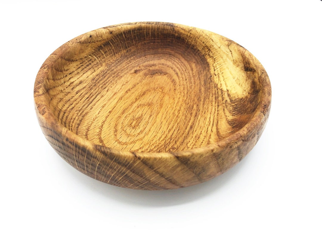 Wooden Display Bowl - Handmade Wooden Dish - Natural Home Decor - Red ...