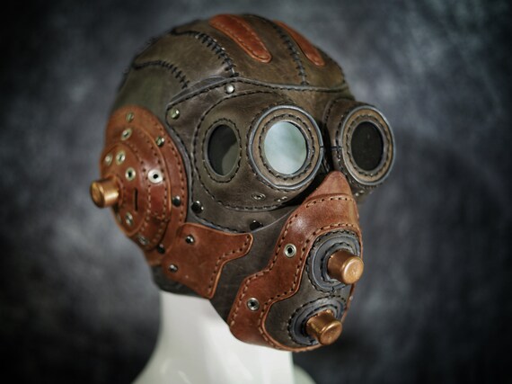 Leather Steampunk Mask - Etsy