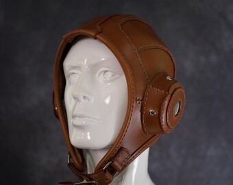 Leather Aviator Cap - Etsy