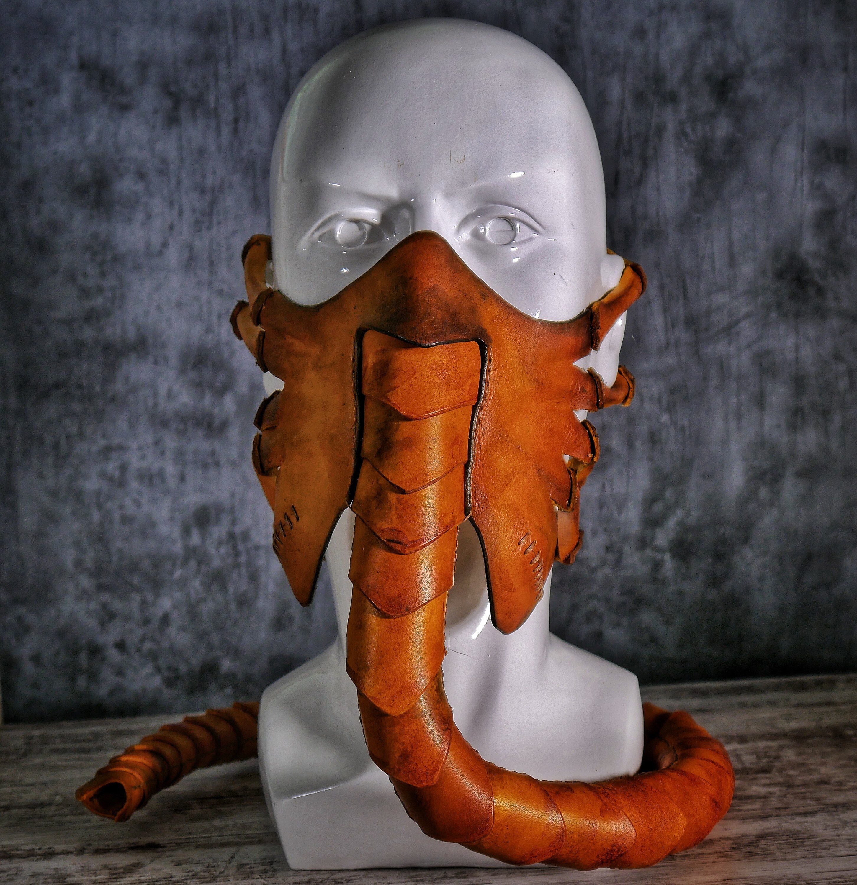 Alien Facehugger Leather Mask Alien Mask Alien Cosplay - Etsy.de